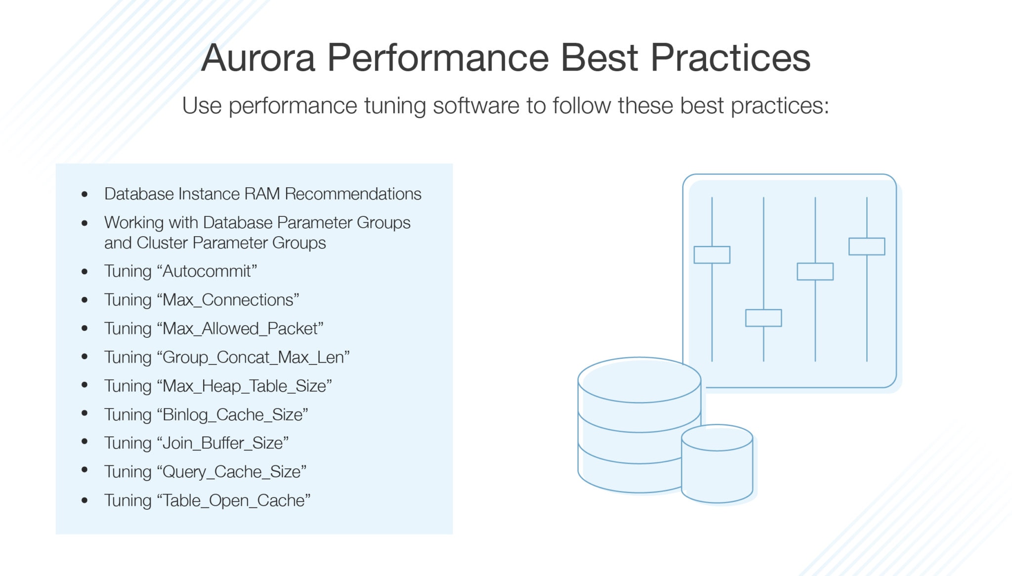 Aurora Performance Tuning and Optimization - DNSstuff